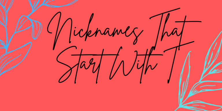 100+ Cool And Cute Nicknames That Start With T 2024 – Usernames Ideas
